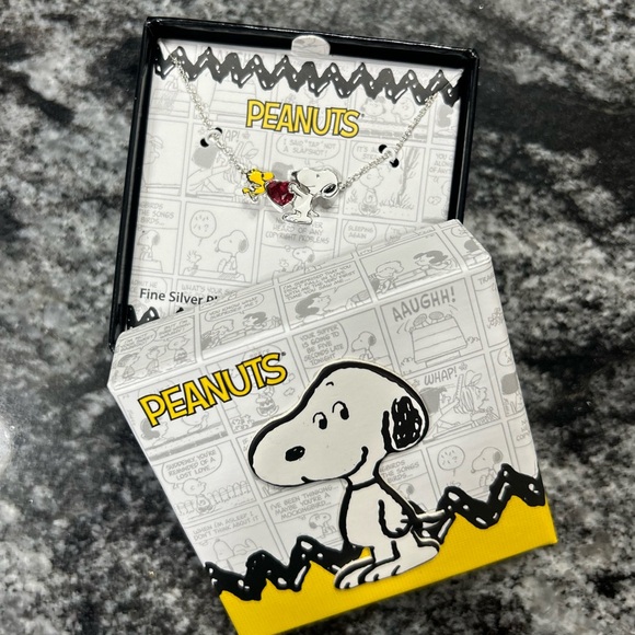 Peanuts | Jewelry | Peanuts Snoopy And Woodstock Silver Plated 8 Inch ...